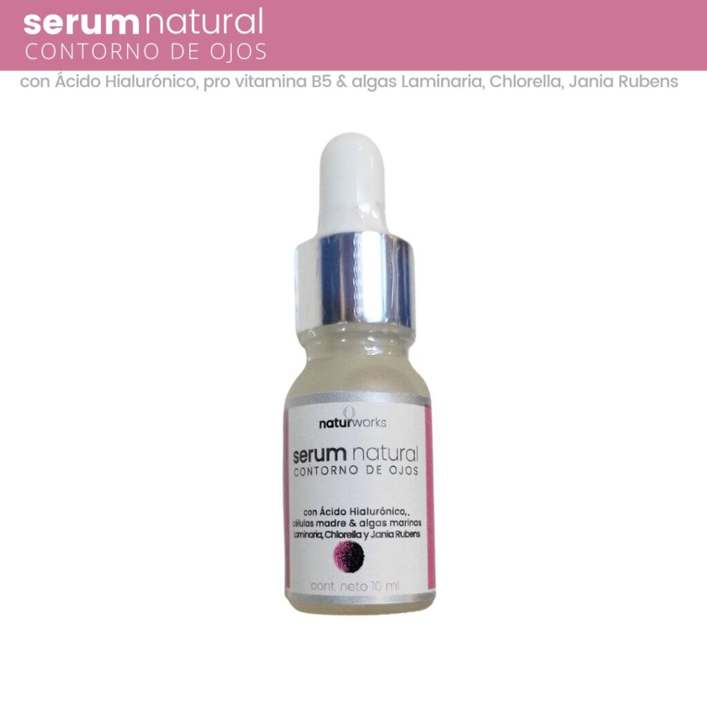 SERUM Contorno de Ojos con Ácido Hialurónico, pro vitamina B5 & algas ...